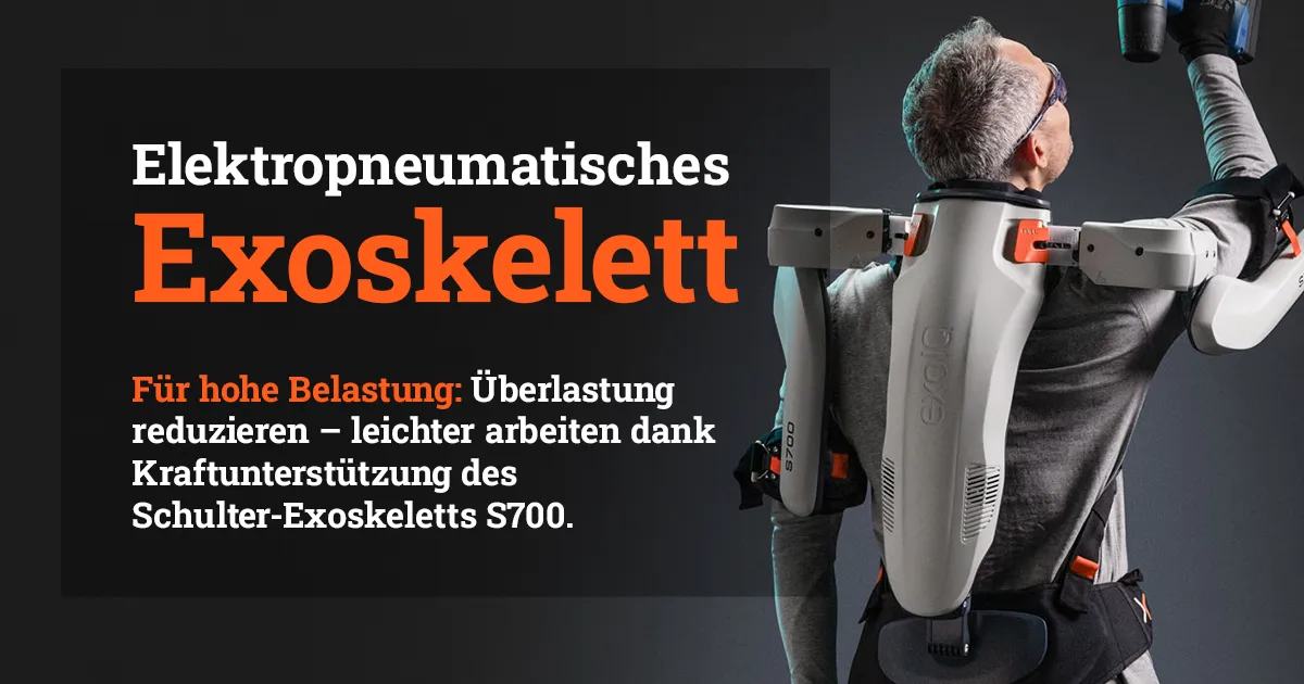 exoIQ Exoskelett. Für hohe Belastungen in der Industrie | RG-Arbeitsschutz